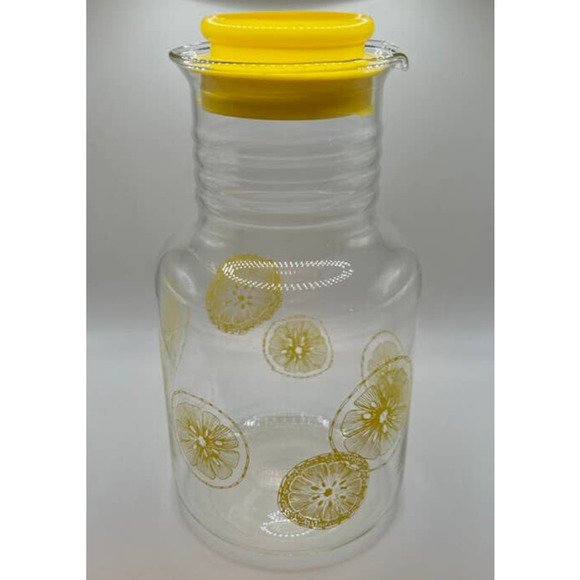 Pyrex | Kitchen | Vintage Pyrex Citrus Pattern Lemon Pitcher 5l | Poshmark